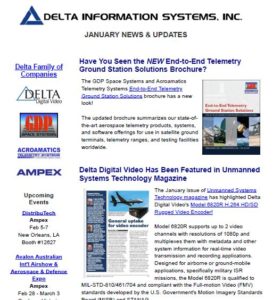 E-Newsletter - Delta Information Systems