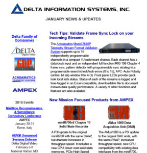 E-Newsletter - Delta Information Systems