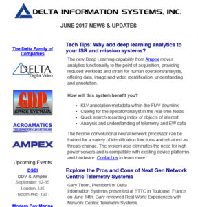 E-Newsletter - Delta Information Systems